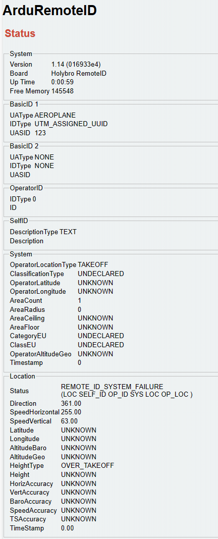 ODID Module Don T Show Param On Mavcan Interface ArduCopter
