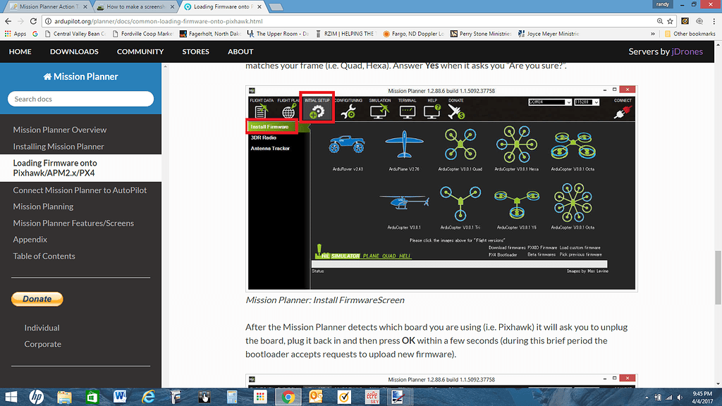 ***SOLVED*** Mission Planner 1.3.45 build1.1.6286.16738 missing ...