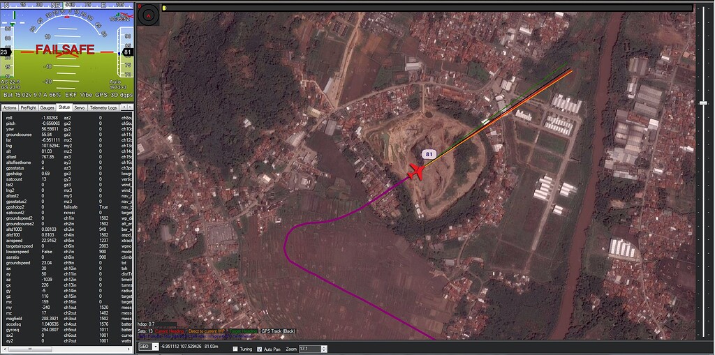 My plane crash doing waypoint because of low quality maps image - Mission Planner - ArduPilot ...