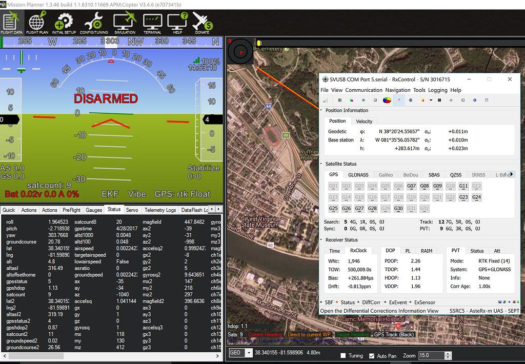 Mission Planner RTK Float vs Fixed - Mission Planner - ArduPilot Discourse