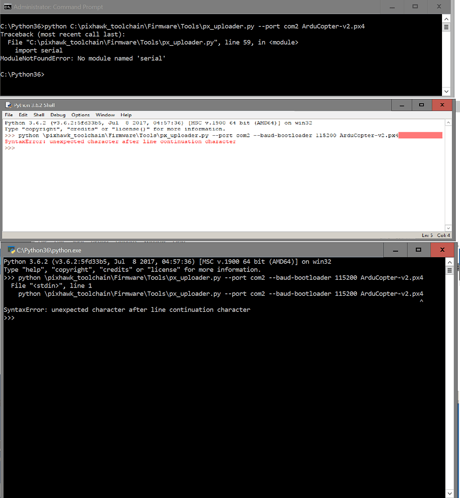 Need help with python with px-uploader.py - Pixhawk family - ArduPilot Discourse