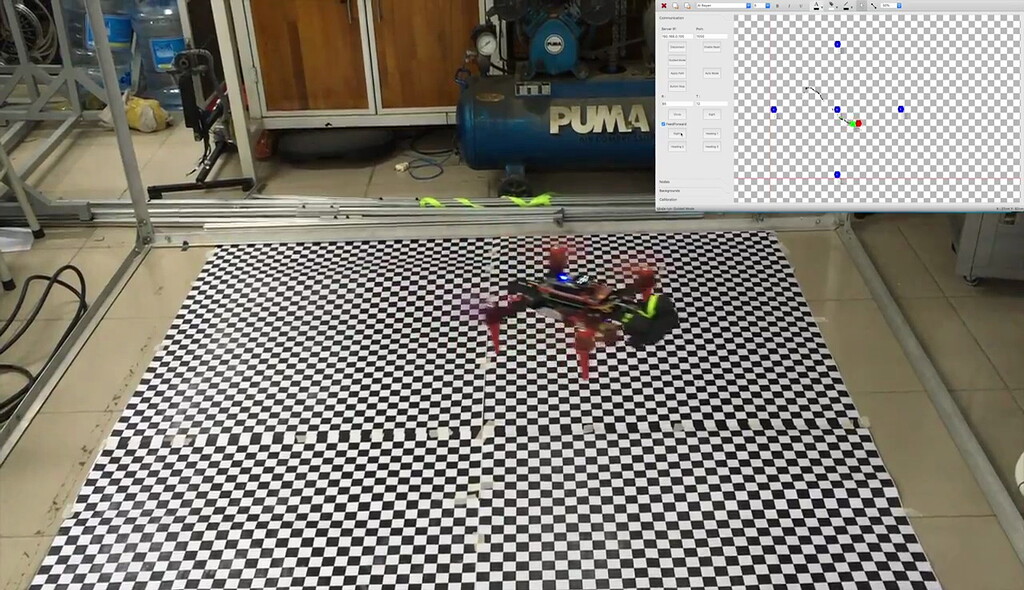 Integrated Indoor Positioning and Trajectory Control of Quadcopter ...