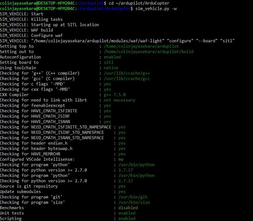 Sim_vehicle.py -w Error - Copter Simulation - ArduPilot Discourse