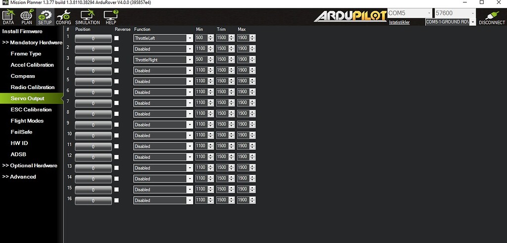 ardurover servo output problem - Rover 4.1 - ArduPilot Discourse