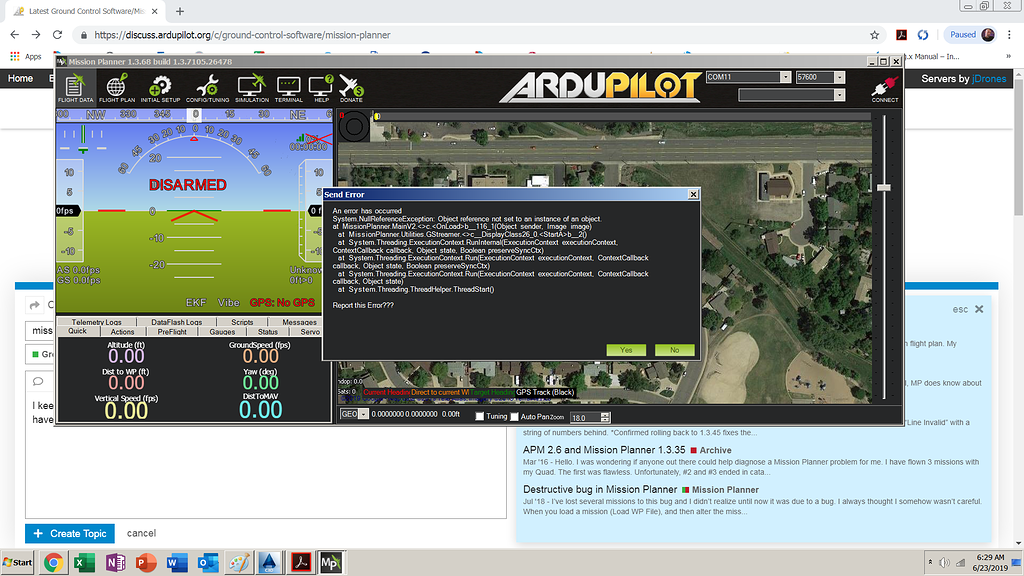 Mission Planner Error Message Mission Planner Ardupilot Discourse 