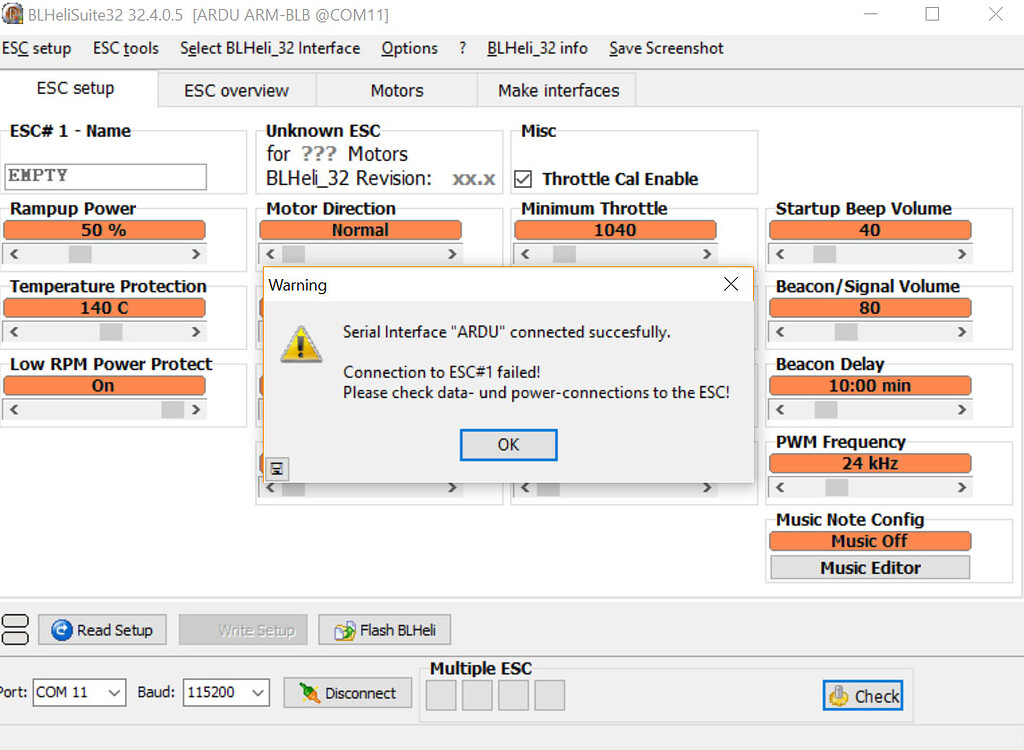 ChibiOS BLHeli can't connect - Copter 3.6 - ArduPilot Discourse