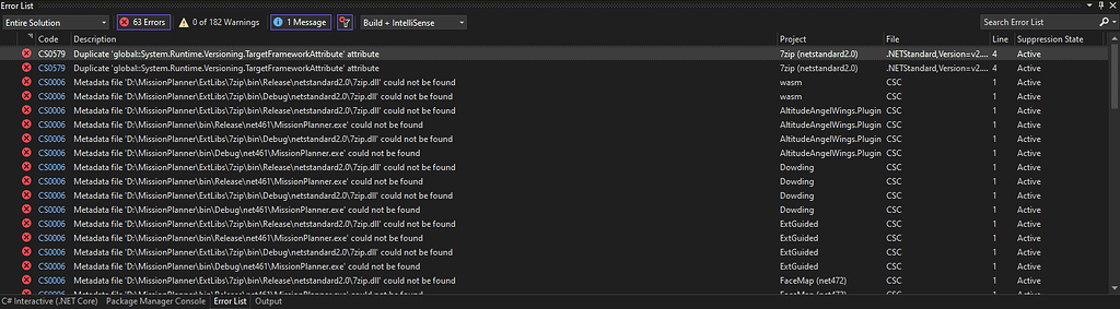 Build MP on visual studio 2022 - Mission Planner - ArduPilot Discourse
