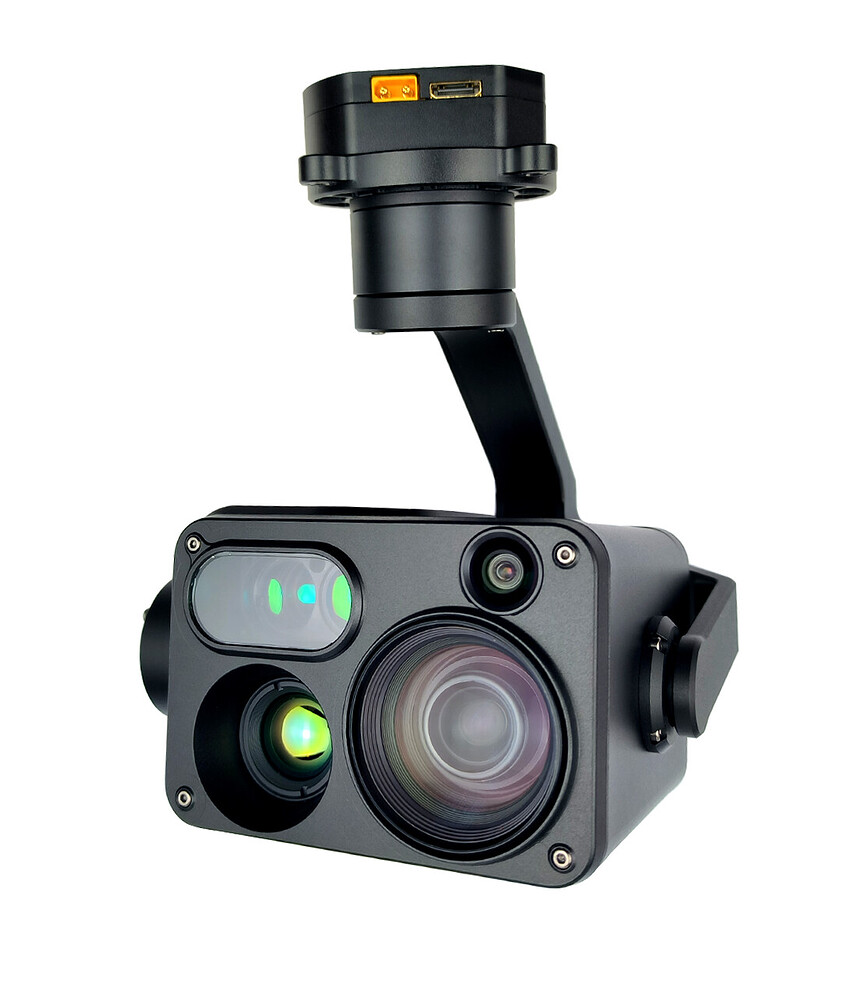 Topotek Four-Sensor Gimbal Camera - 30x optical zoom+ 9x digital zoom ...