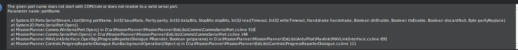 Mission Planner COM port error - Copter 3.5 - ArduPilot Discourse