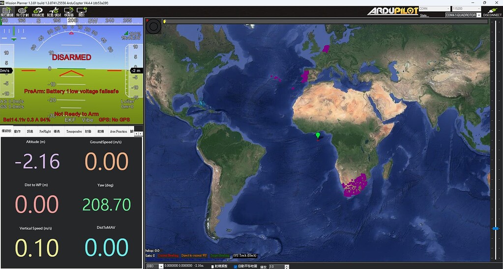 Can't arm. PreArm: Battery 1 low voltage failsafe - Copter 4.4 - ArduPilot Discourse