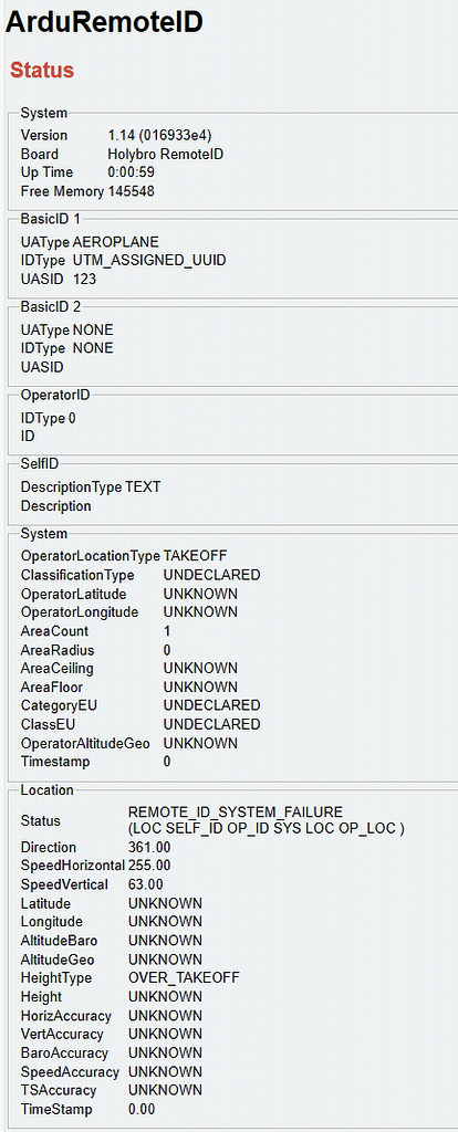 ODID module don't show param on mavcan interface - ArduCopter ...
