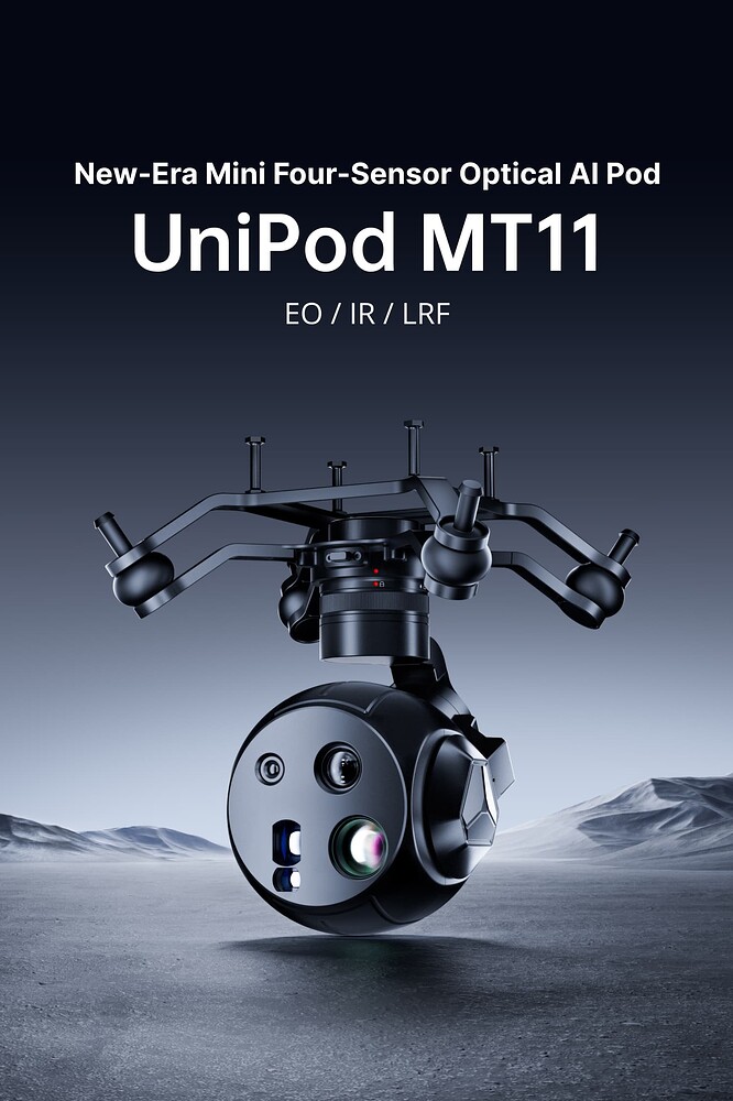 Reebot Robotics UniPod MT11 - EO/IR/LRF/EIS Sphere AI Optical Pod, 48MP / 8K / 11x Optical Zoom ...
