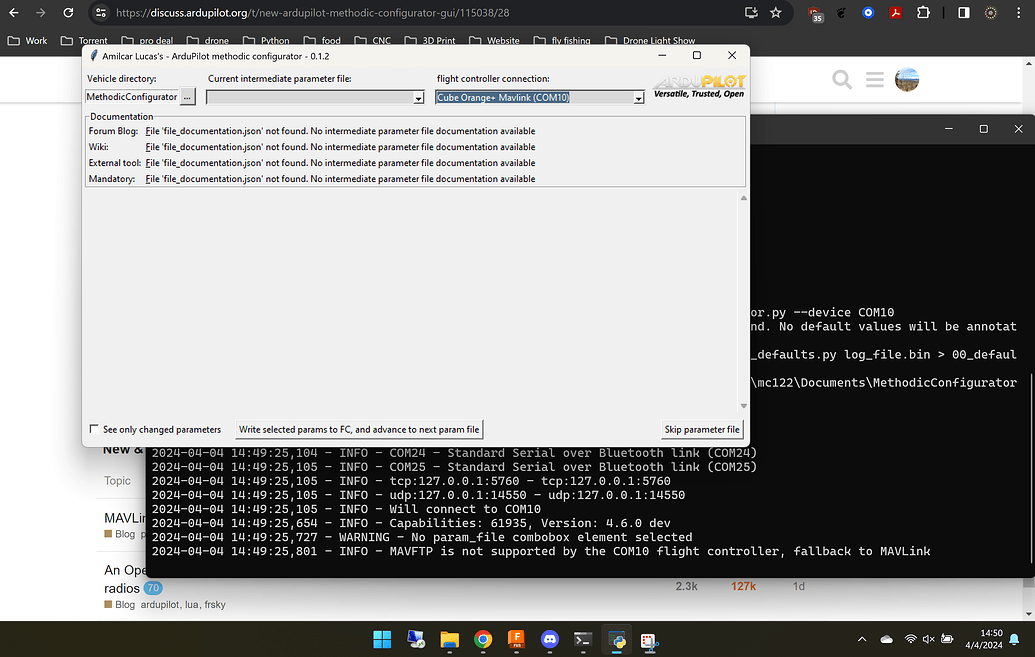 New ArduPilot methodic configurator GUI - Page 2 - Blog - ArduPilot ...