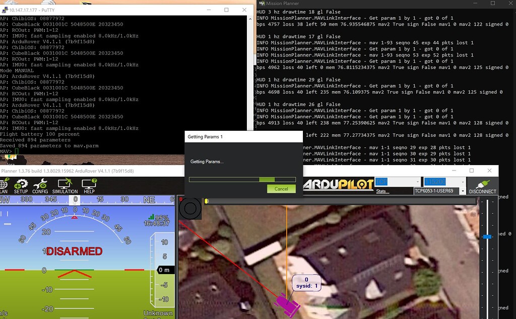 Mission Planner got stuck downloading parameters when there are ...
