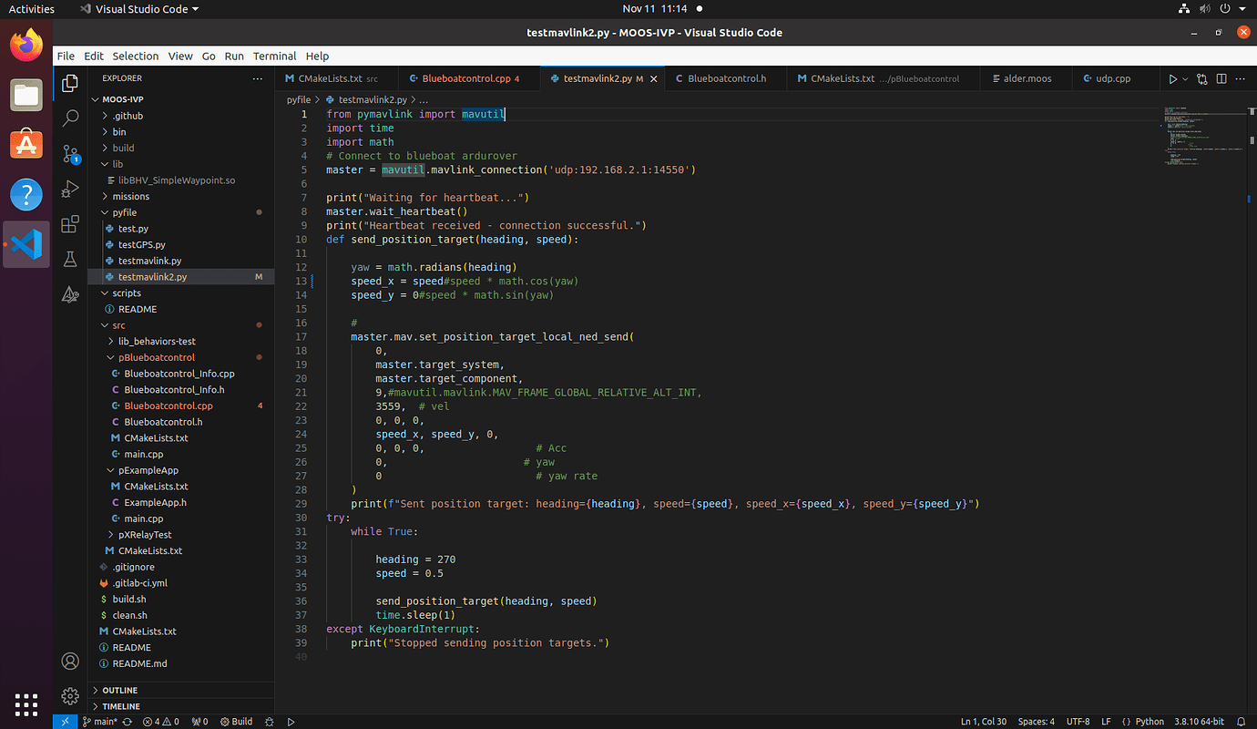 Boat control via mavlink - ArduBoat - ArduPilot Discourse