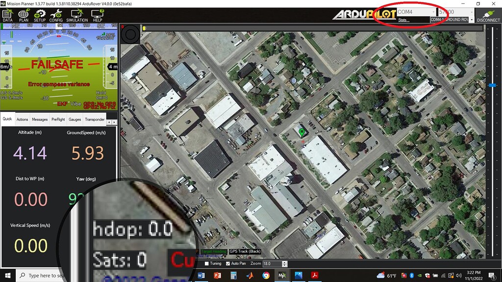 Sats & hdop problem in mission planner - ArduRover - ArduPilot Discourse