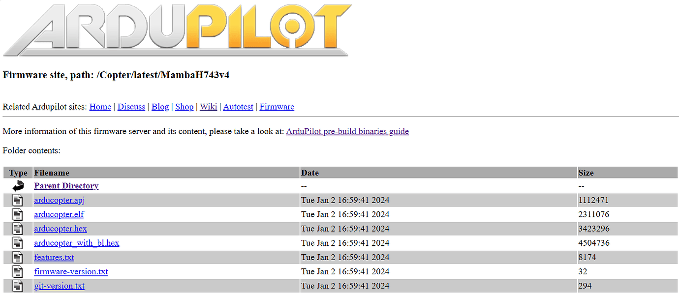 Firmware for Mamba H743 MK4 (version B - Copter 4.4 - ArduPilot Discourse