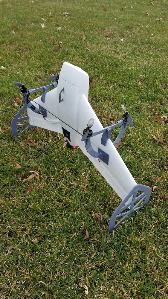 Quad Motor VTOL Tail sitter No control in forward flight. QHover is ...