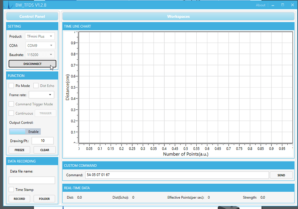Benewake TFmini-S: How to issue commands to change from UART to I2C? - Other Hardware ...