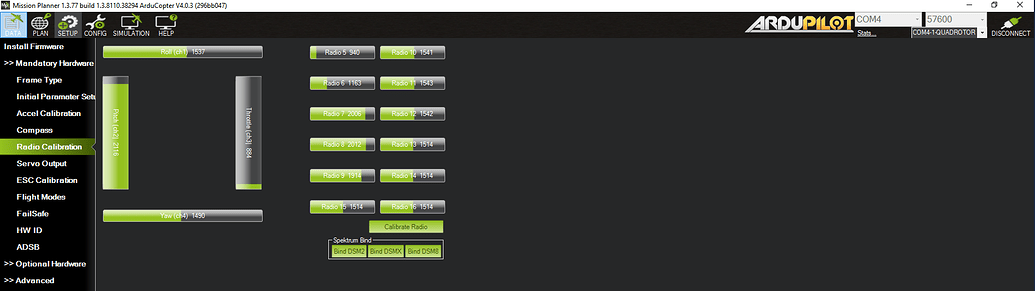 Radio Calibration Of At9s Pro Copter 4 3 Ardupilot Discourse