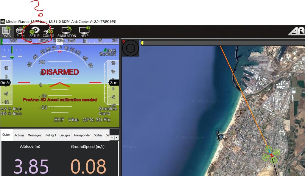 Unable to see "initial setup" - Copter 4.0 - ArduPilot Discourse