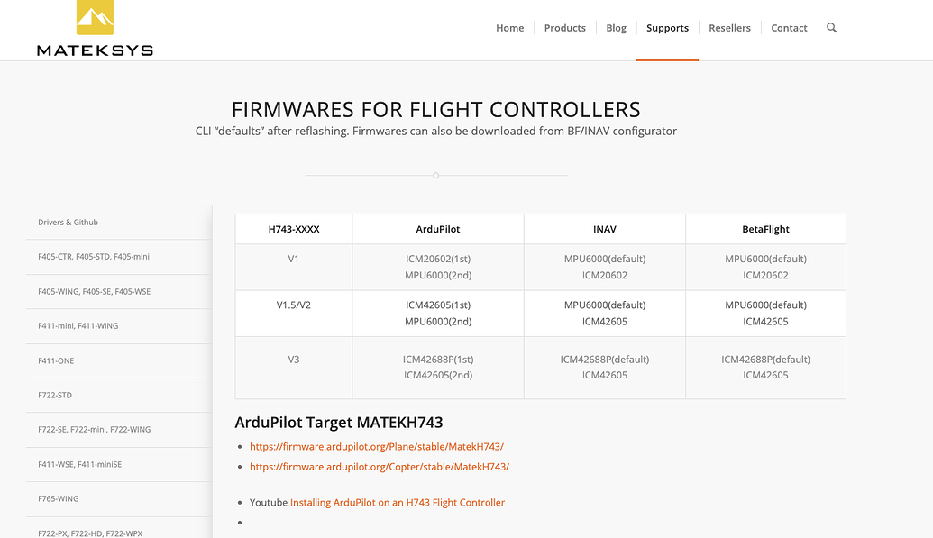 ArduPilot Index - Website and Documentation errors - ArduPilot Discourse