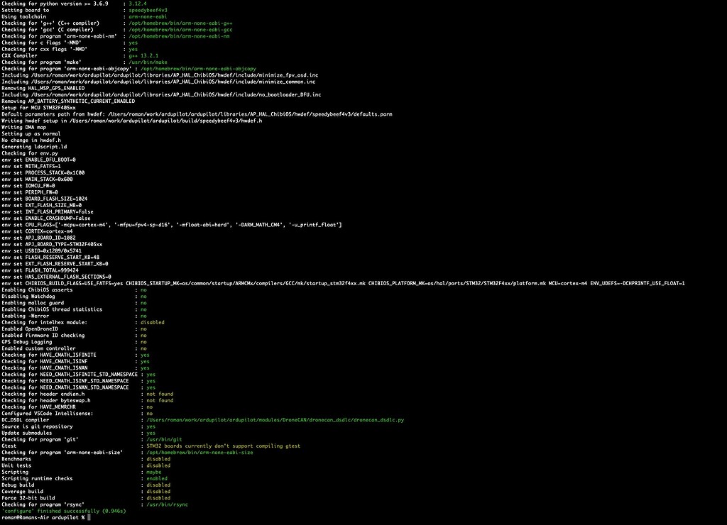 No hex files after a successful build - Development Team - ArduPilot Discourse