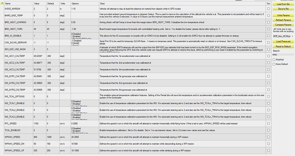 Temperature Sensor Parameters Not Available On Cubeorange Arducopter Ardupilot Discourse