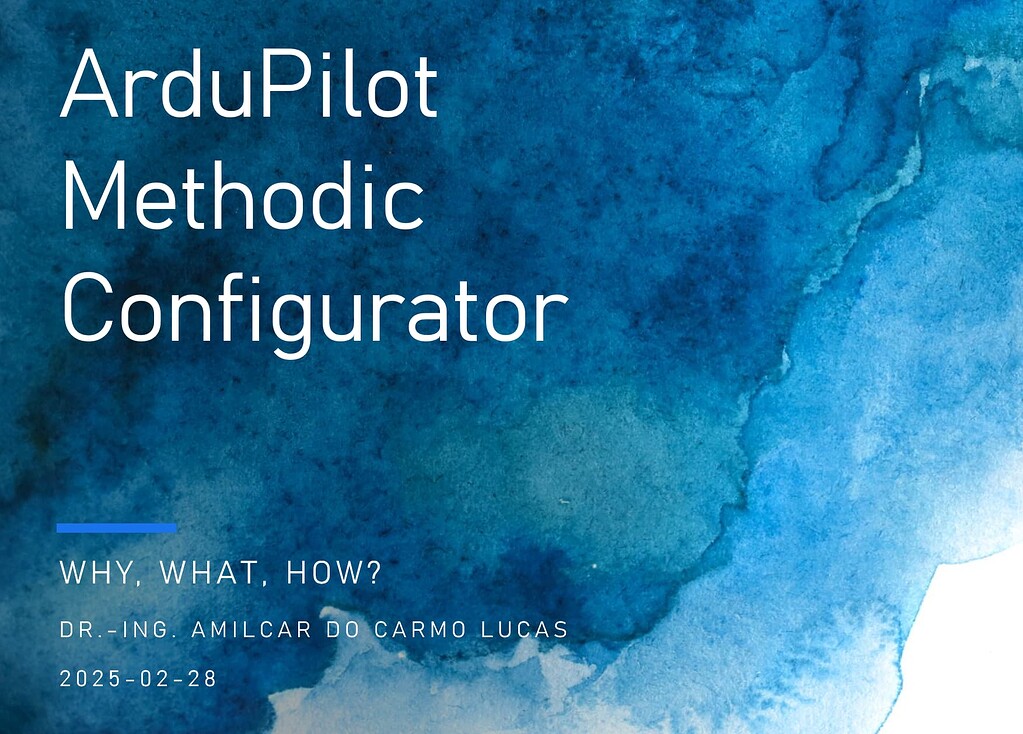 ArduPilot Methodic Configurator presentation - Blog - ArduPilot Discourse