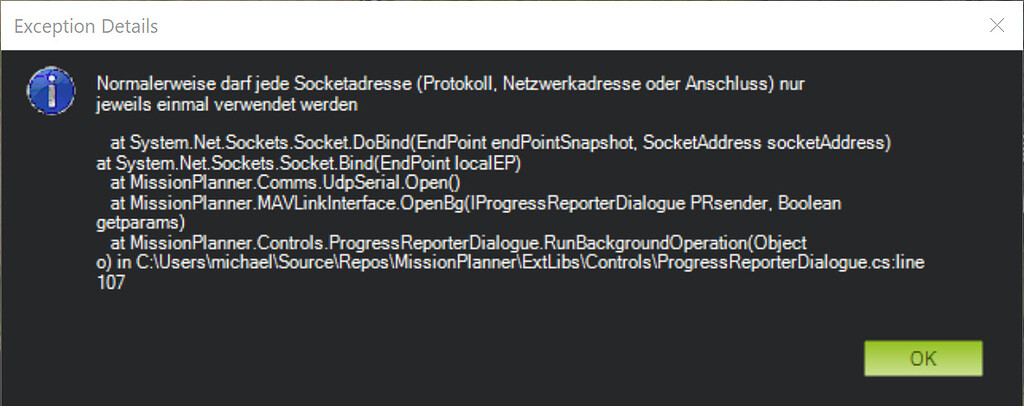 Connecting Mission Planner to SITL in VirtualBox - Copter Simulation - ArduPilot Discourse