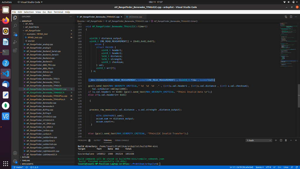 Tfmini I2C Ardupilot - Development Team - ArduPilot Discourse