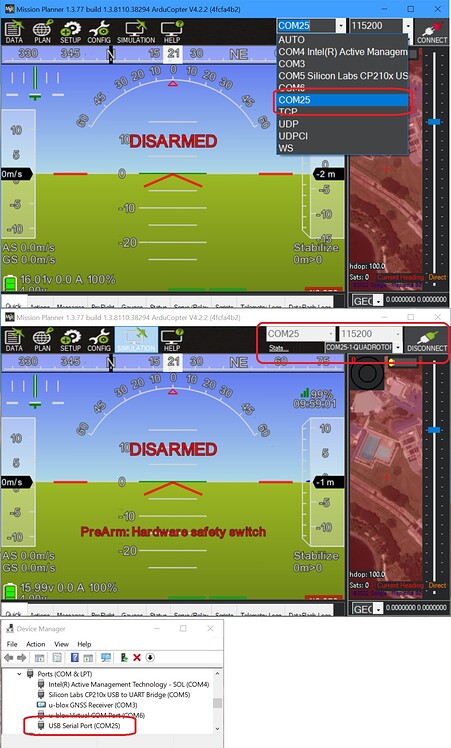 Mission Planner with Holybro SiK Telemetry Radio V3 - Mission Planner - ArduPilot Discourse