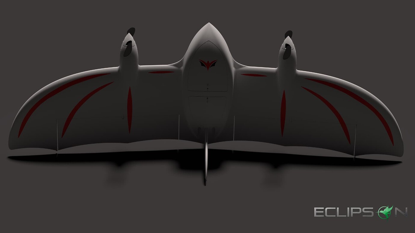 Eclipson E-VTOL, 3D printable dual motor tailsitter - VTOL Plane ...