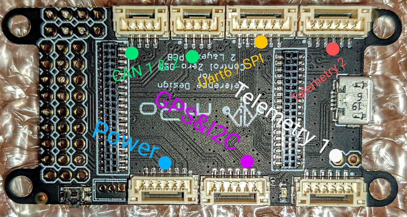 mRo Control Zero H7 carrier board pinout - mRobotics - ArduPilot Discourse