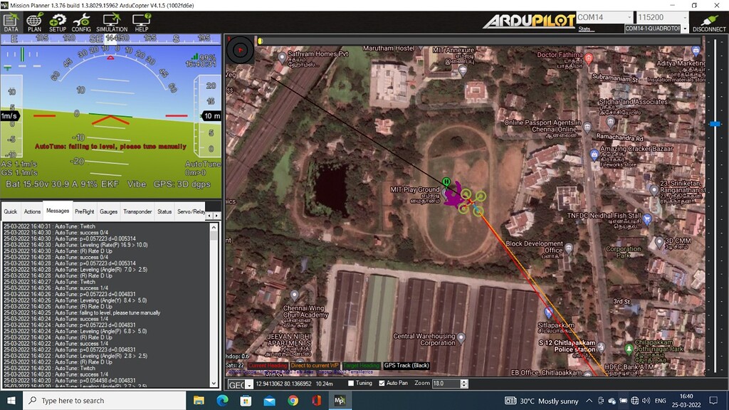 Loiter mode more fast oscillation after Autotuned - Copter 4.1 - ArduPilot Discourse