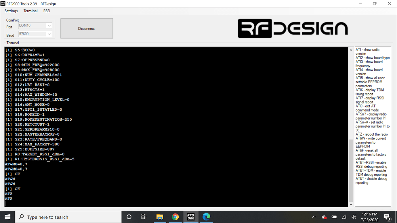 RFD900x Configuration and tests with multiple radios - Radios ...
