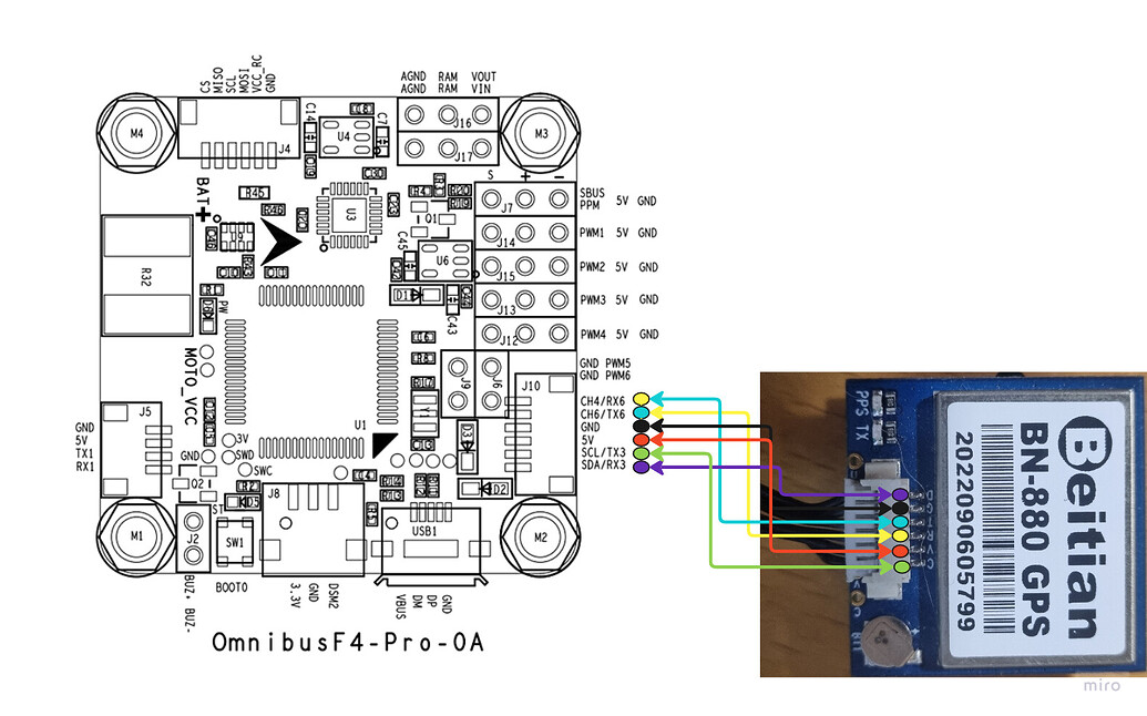 GPS and Compass Wiring - Copter 4.3 - ArduPilot Discourse