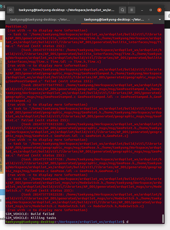 Compiling Arducopter-4.5.0 with enable-dds failed - Copter 4.5 - ArduPilot Discourse