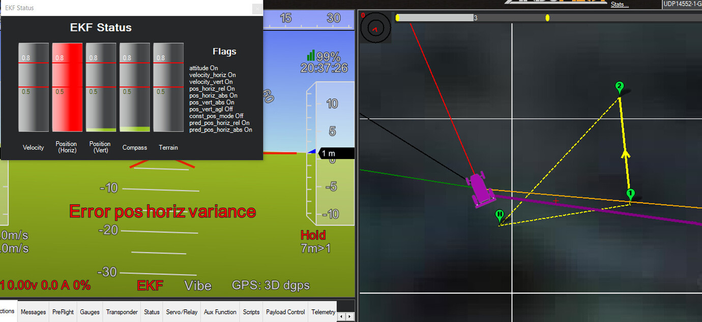 EKF Failsafe - error pos horiz variance 😱 - ArduRover - ArduPilot Discourse