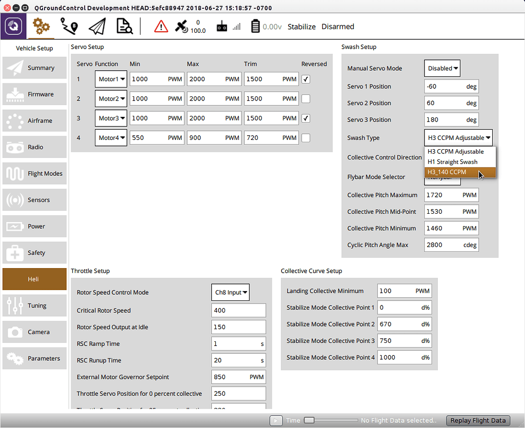 New Helicopter Setup Page - Traditional Helicopter - ArduPilot Discourse