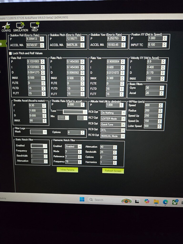 Tilt rotor p gain - VTOL Plane - ArduPilot Discourse