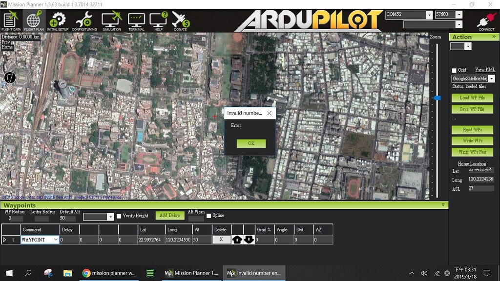 Error in writing WPs - Mission Planner - ArduPilot Discourse