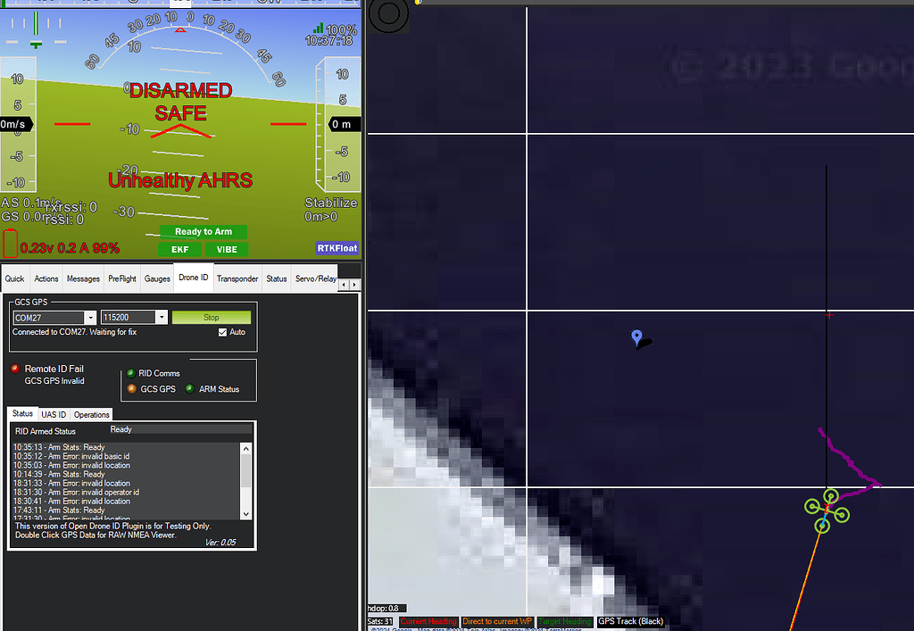 Remote ID GCS GPS Issues - Mission Planner - ArduPilot Discourse