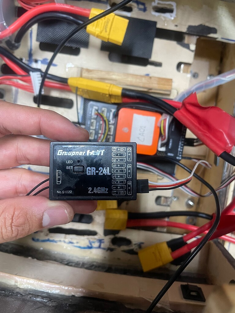 How to use GRAUPNER HOTT GR-24L receiver with cube orange Pixhawk ...