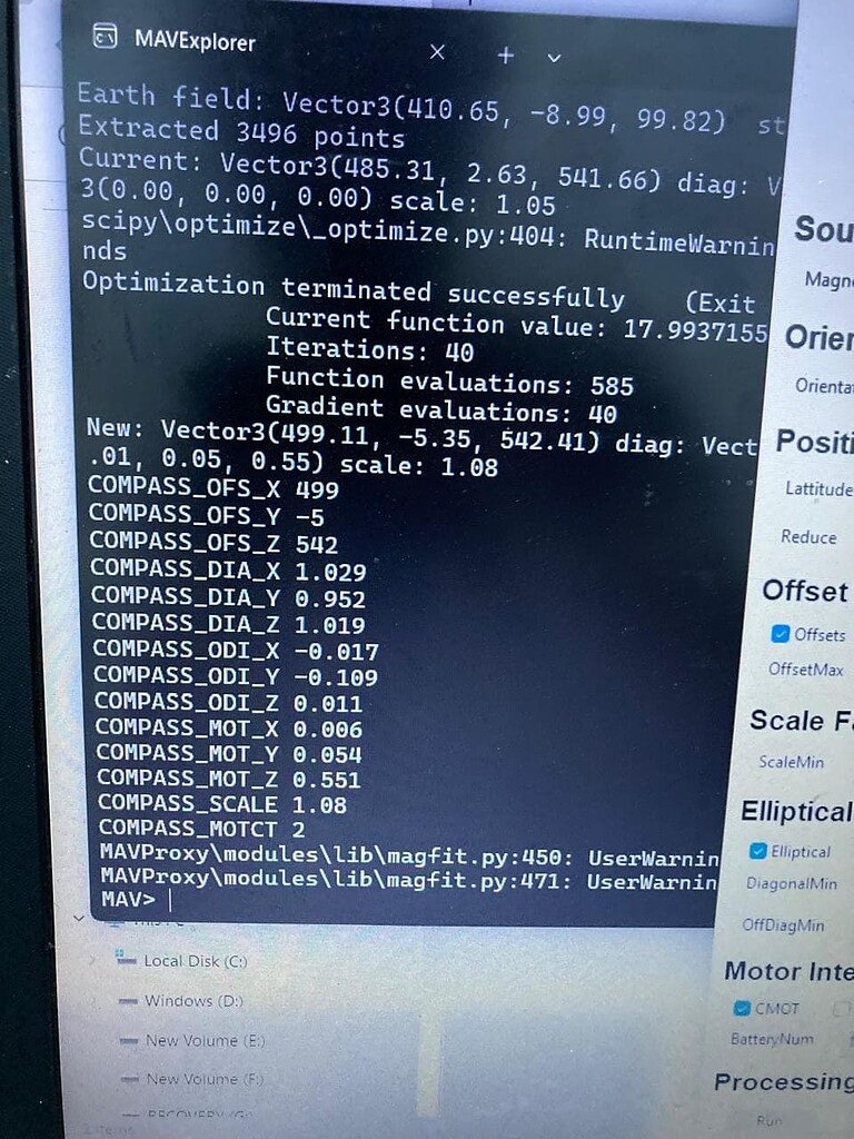 High compass offsets after Magfit - Copter 4.4 - ArduPilot Discourse