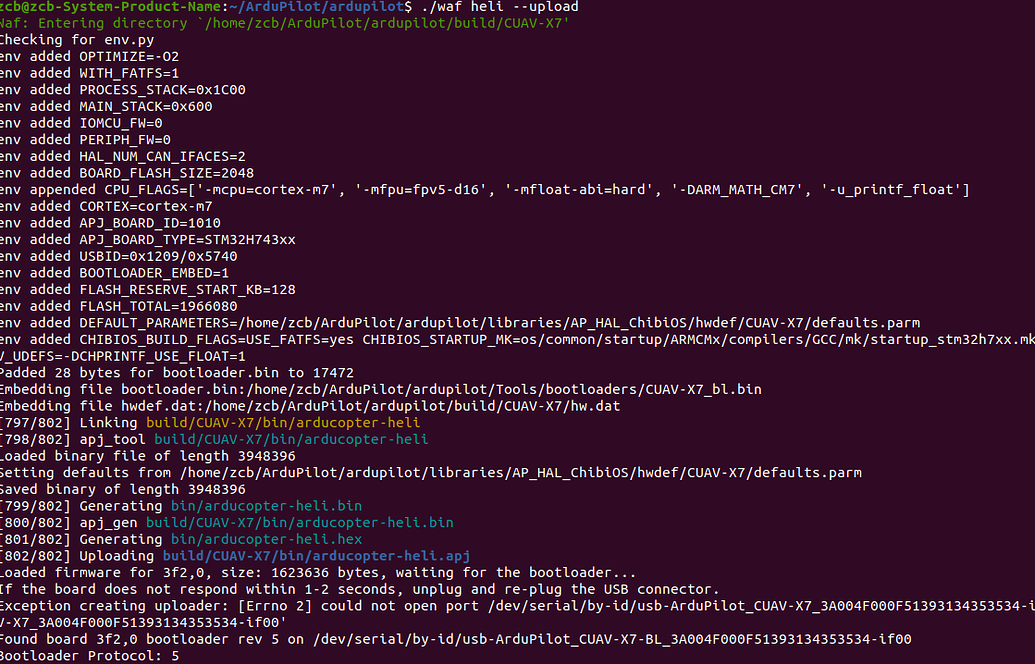 How to compile the ardupilot-heli.apj? - ArduCopter - ArduPilot Discourse