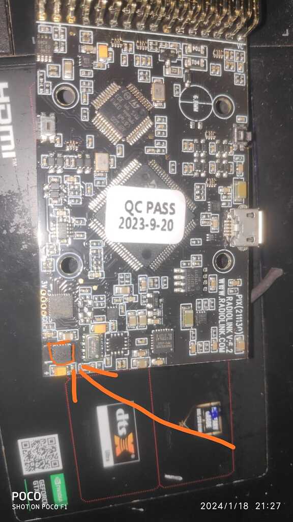 Pixhawak 2.4.8 Heating in barometer sensor area, when powered up by all ...