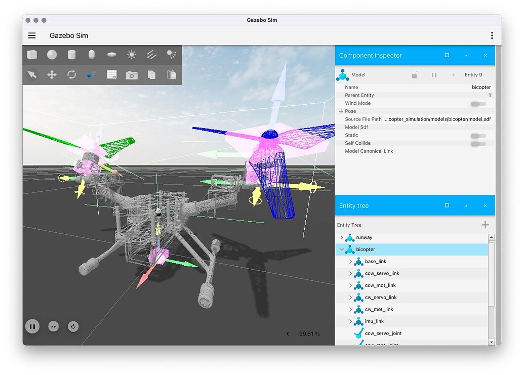 GAZEBO SITL, Bi-copter - Copter Simulation - ArduPilot Discourse