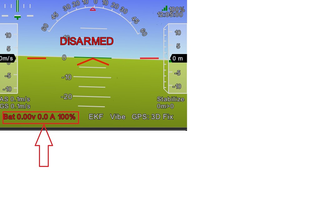 HUD battery voltage - Copter 4.0 - ArduPilot Discourse