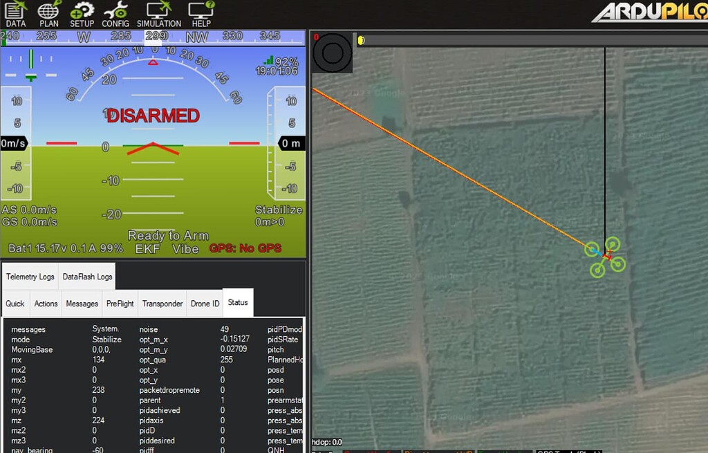 Mode change to LOITER failed: requires position with only PX4flow - Copter 4.3 - ArduPilot Discourse